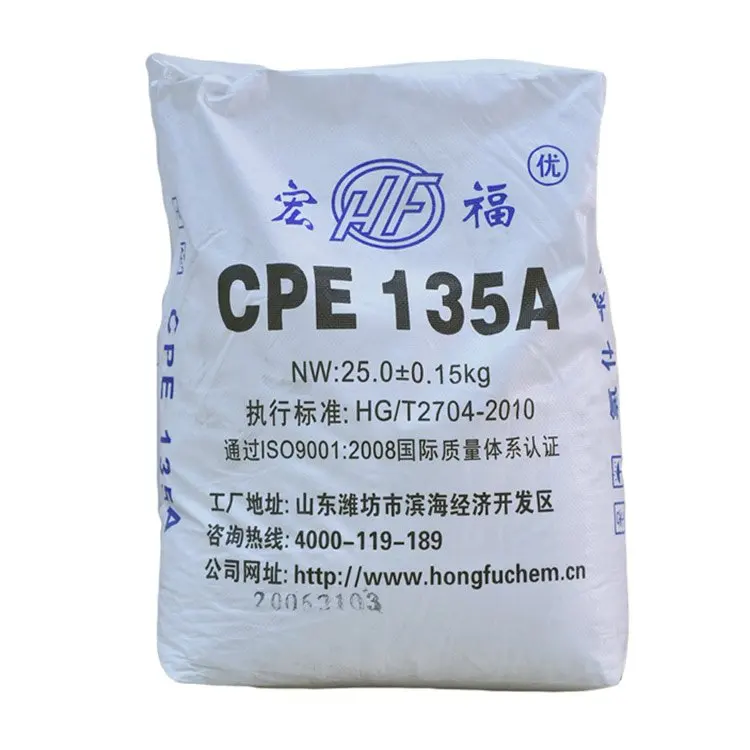 Chlorinated Polyethylene Cpe-135a Pvc Additive Raw Material With Low ...