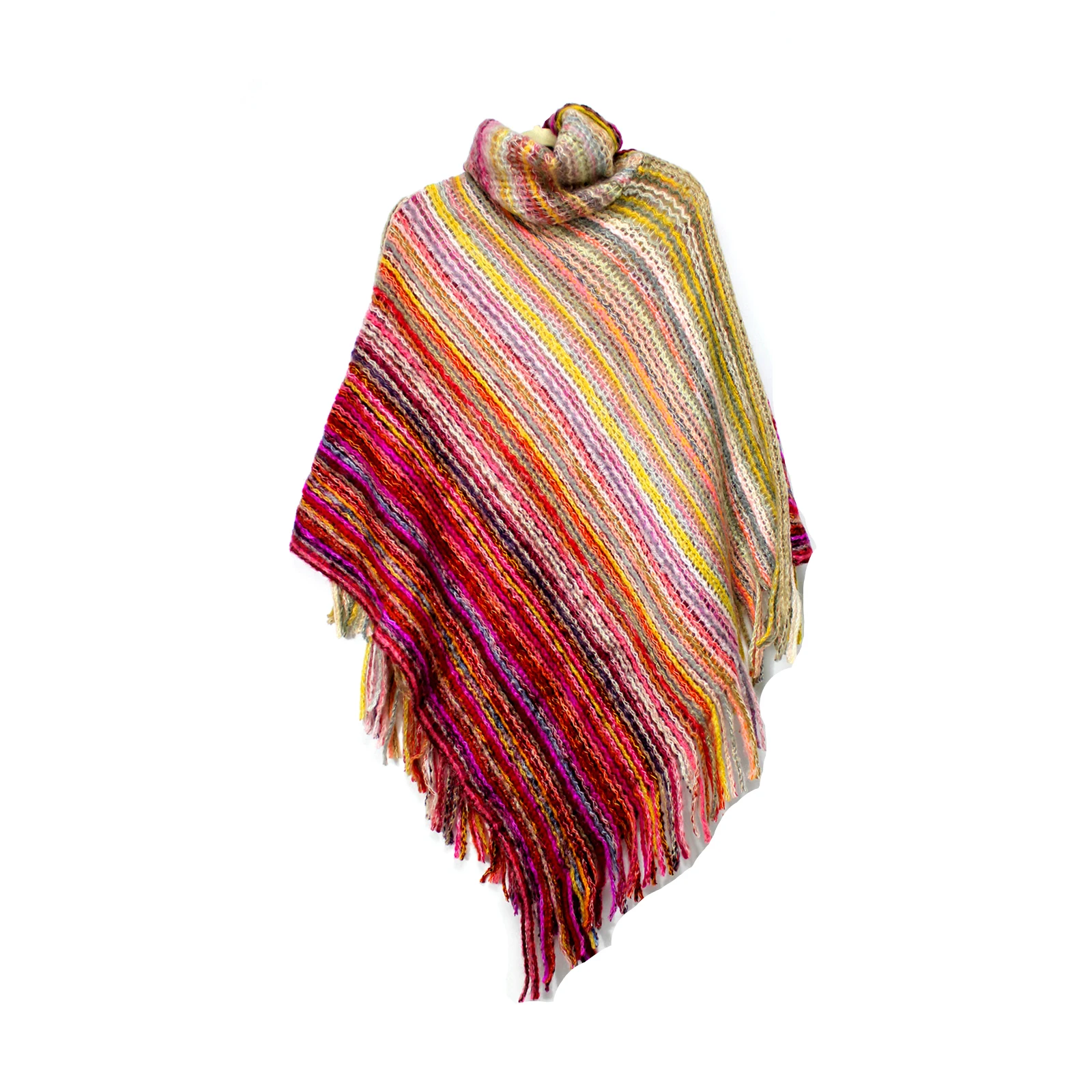 Mexican Style Multicolor Stripes Poncho Oversized Custom South Africa ...