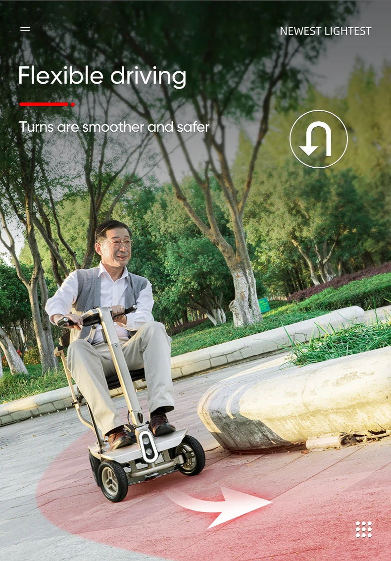 Ultra Light Mobility Scooter - Easy Folding & Portable