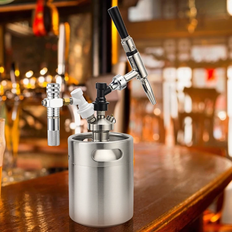 Mini Keg 2l N2 Nitro Coffee Tea Soda Craft Beer Bottle Jug Beer Keg ...