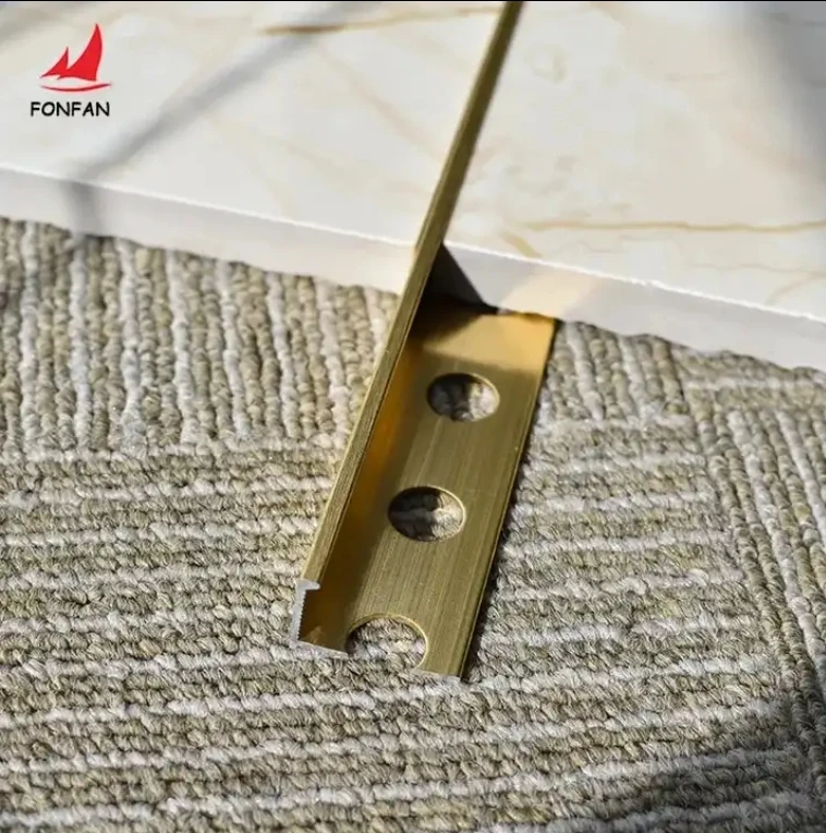 Modern Style L-Shaped Aluminium Metal Profile for Interior Ceramic Tile ...