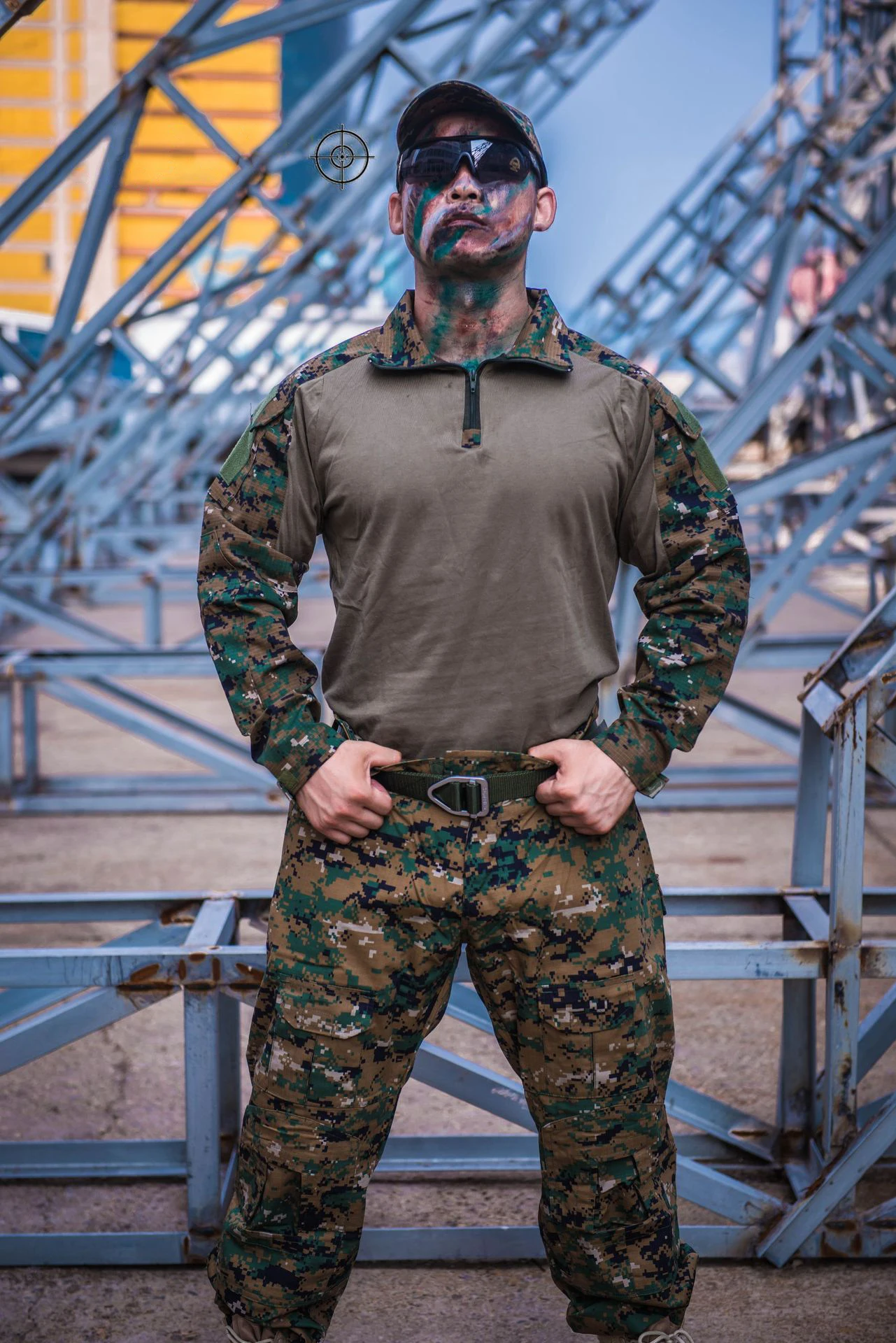 2024 Tactical Combat Uniform Shirt and Pants with Elbow and Knee Pads ...