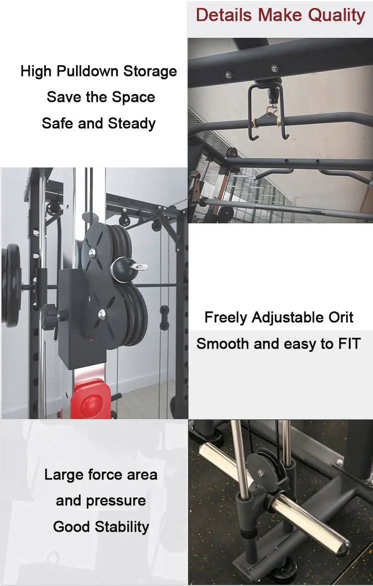 Seated Rowing Pull Down Machine Gym Equipment Lat Pulldown High And Low ...