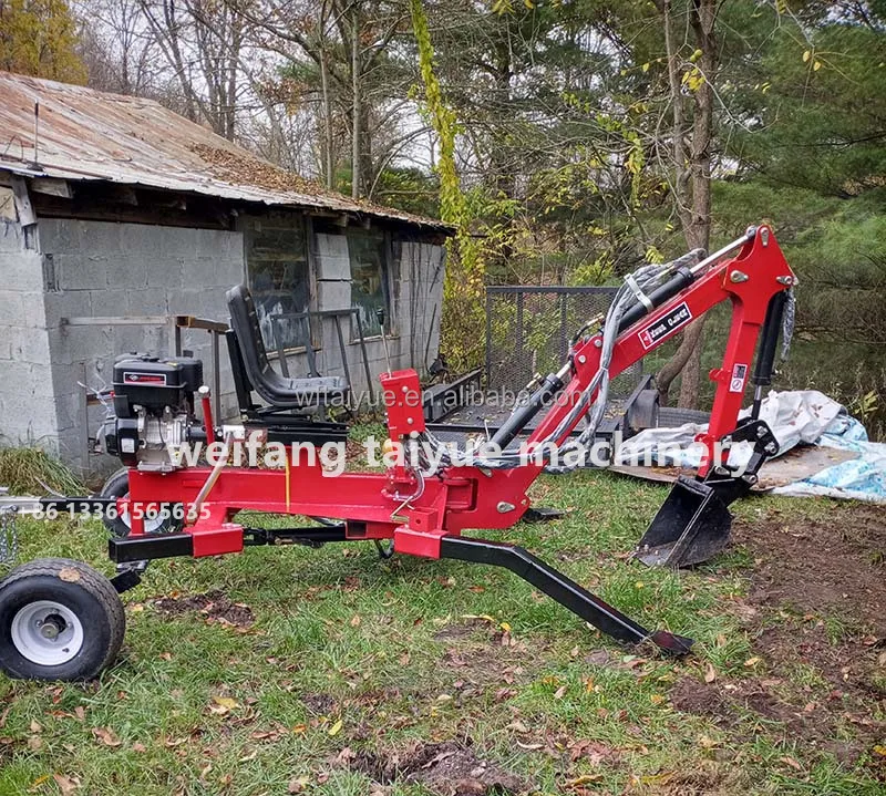 High Performance ATV Towable Backhoe Digger Trencher