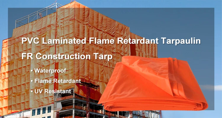 PVC Laminated Flame Retardant Tarpaulin for Outdoor Use