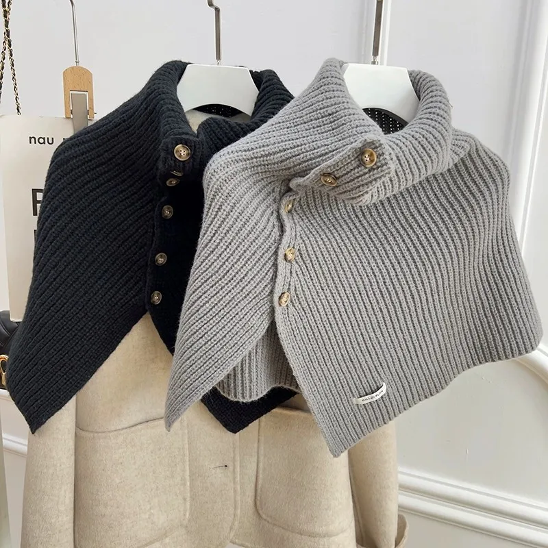 Factory Direct Sales Shawl Fashionable Split High neck Winter Female ...