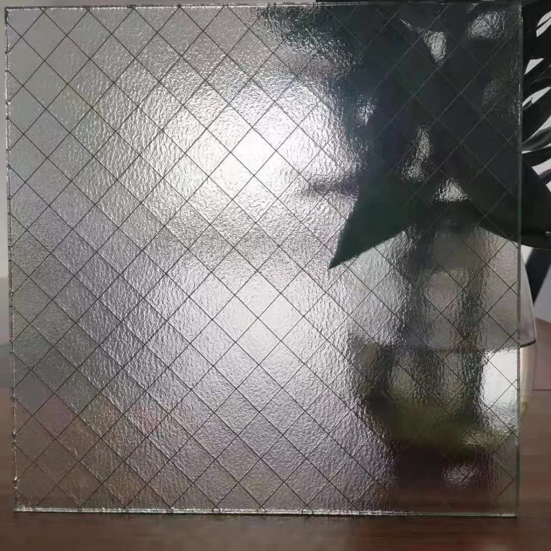 6mm Wire Mesh Glass - Fire Rated Nashiji Wired Glass