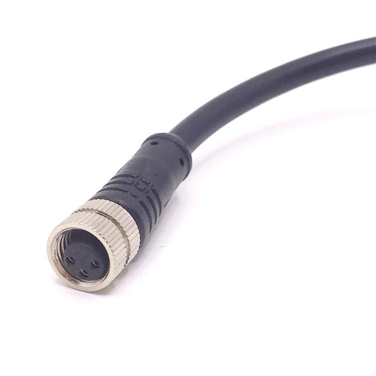 M8 3 Pin Extension Cable Female 3 Core Straight M8 Straight M8 Wire ...