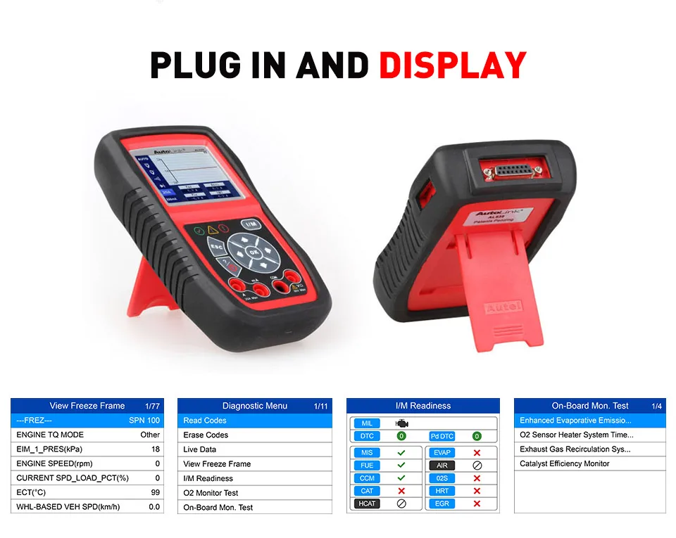 Autel Autolink AL539B - Versatile OBD2 Scanner & Battery Tester
