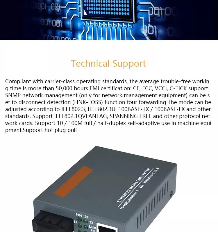 Netlink Htb-1100ab Media Converter 10 100 M Base Fiber Sc To Rj45 ...