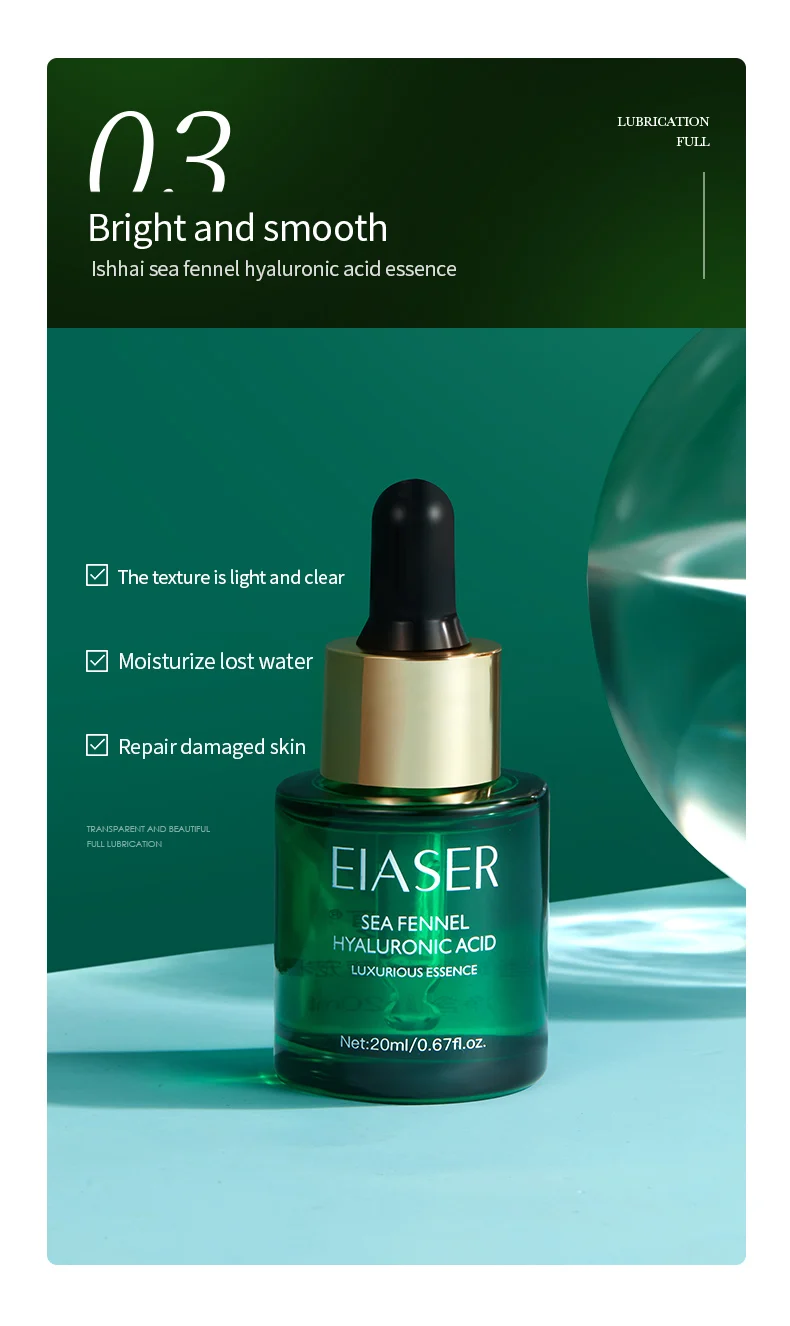 Sea Fennel Hyaluronic Acid Skincare Set - Anti-Aging Lotion, Cream ...