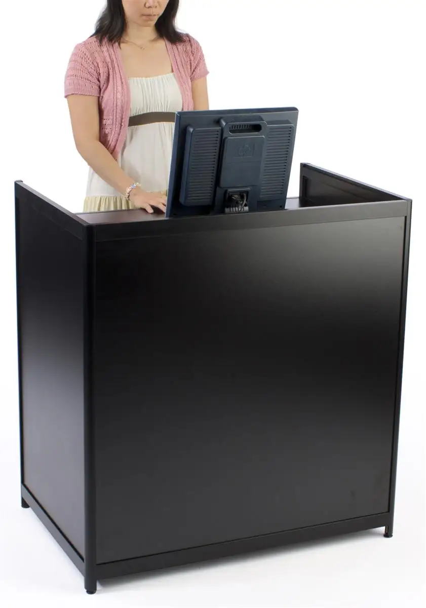HIKUYA Cash Register Stand With Locking Drawer and Adjustable Shelf ...