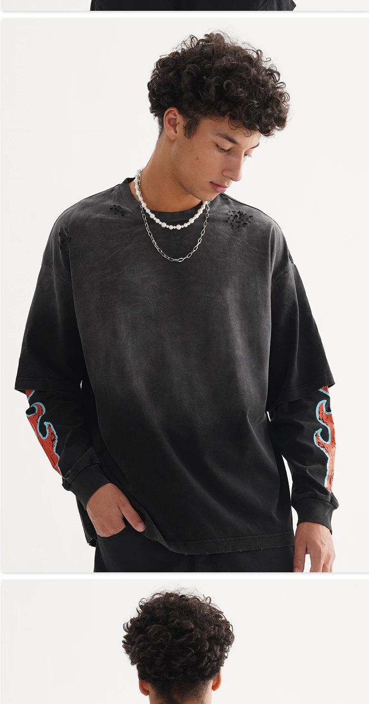 Shop Our Cracked Graphic Print Tee Shirt - Acid Washed & Oversized