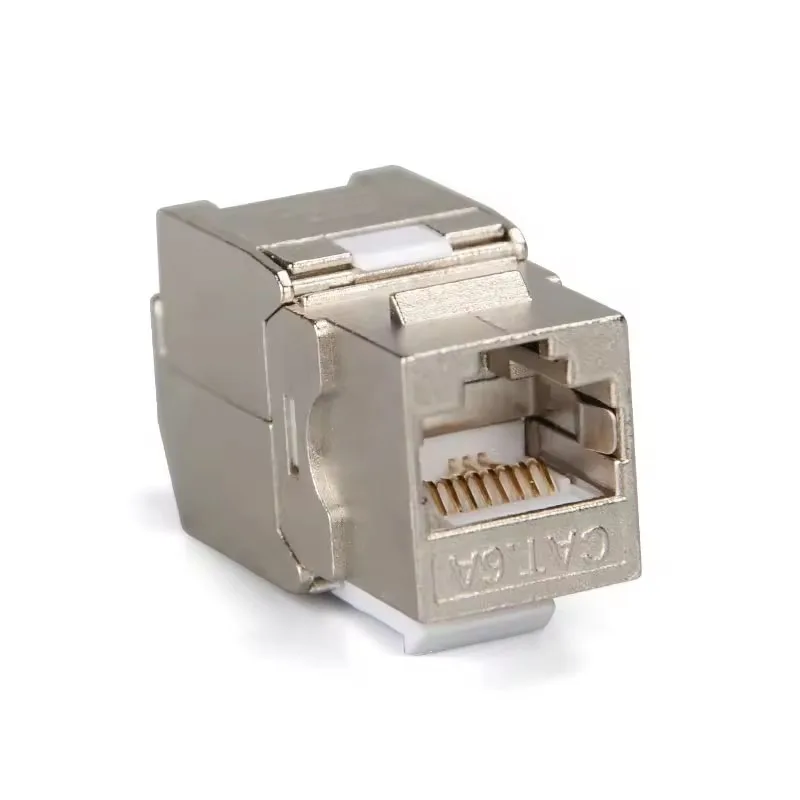 RJ45 Cat6A Ladder Jack Connector Coupler Shielded Unshielded Network ...