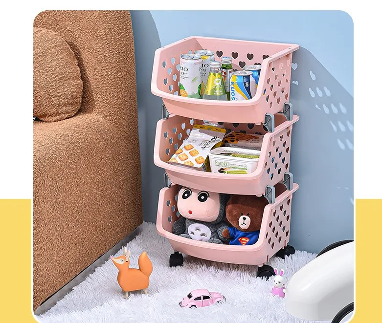 Creative Durable Stackable Hollow Storage Basket Hollow Fruit Vegetable ...