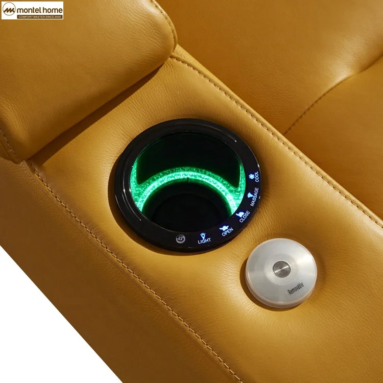 Montel 4 Seater Electric Cinema Sofa Home Theater Seating Furniture ...