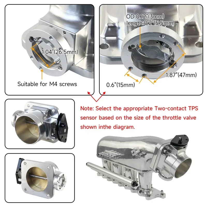 Racing Throttle Body Fuel Rail Intake Manifold Kit for EVO 4-9 4G63 96 ...