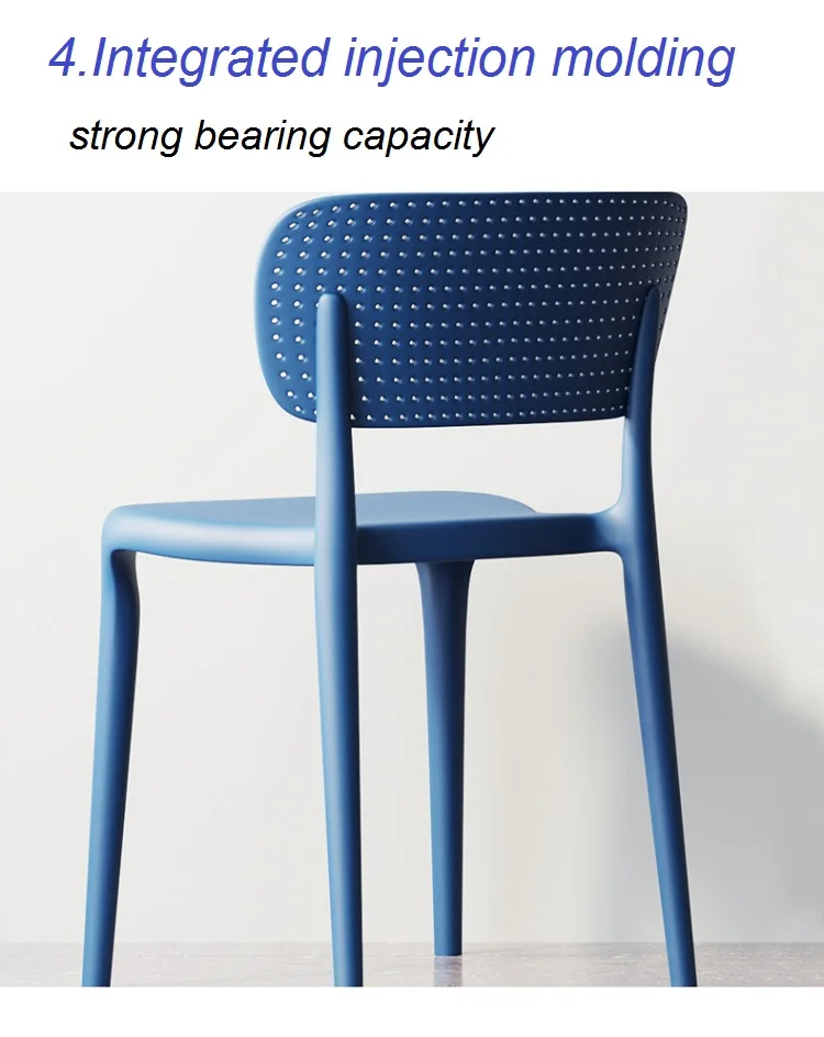 Modern Stackable Italian Stackable Hollow Hole Back Polypropylene ...