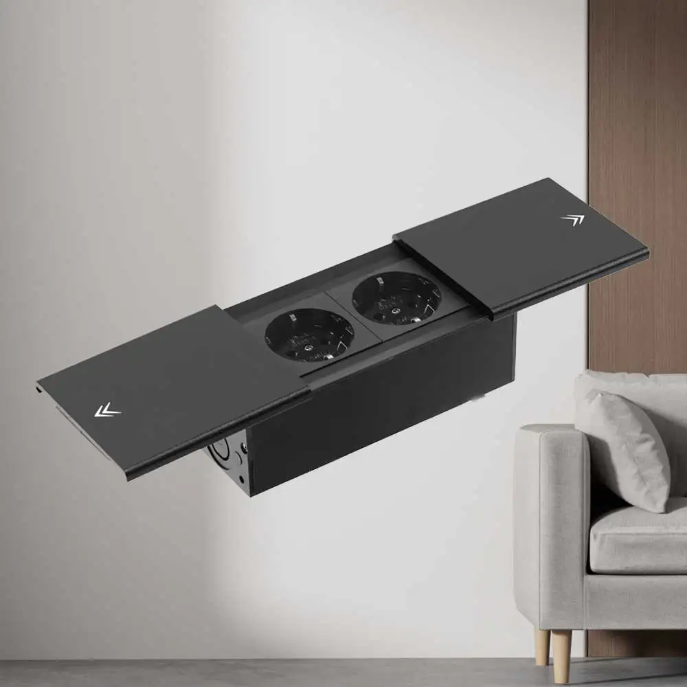 Oswell Conference Table Furniture Recessed Hidden Desktop Power Strip ...