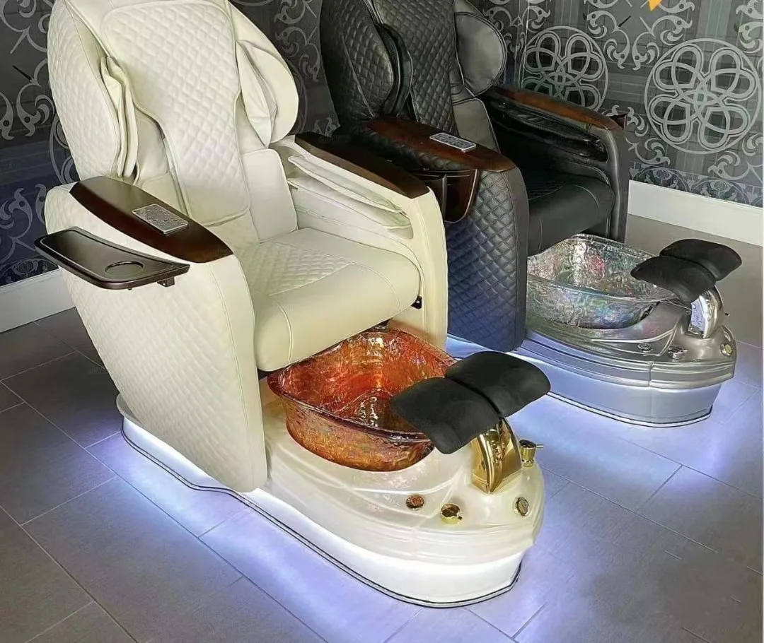 2023 Modern Luxury Foot Spa Massage Manicure Table White Electric ...