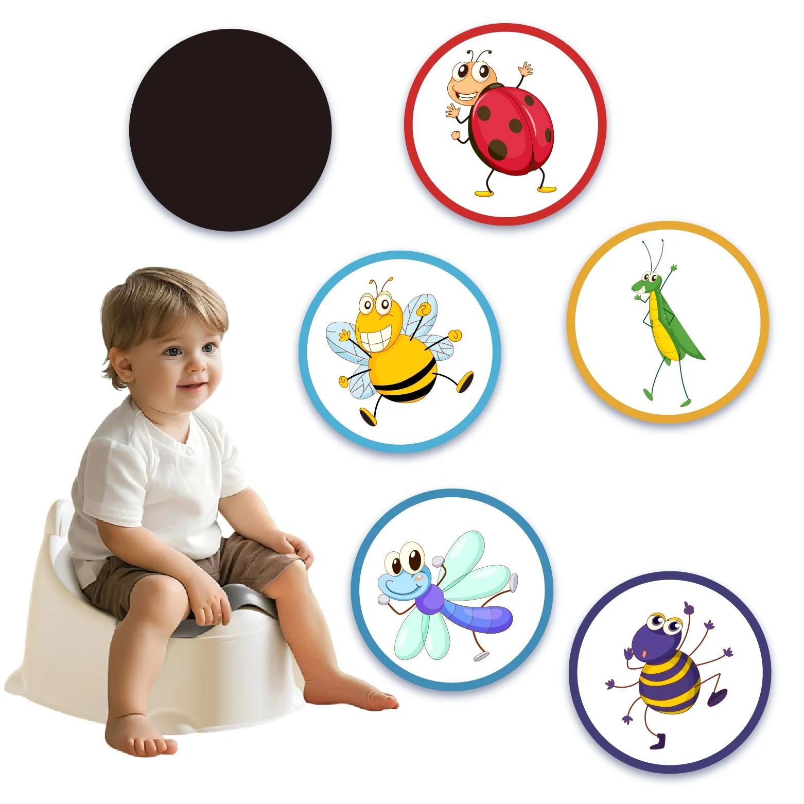 Reusable Potty Training Reveal Stickers Potty Training Seat Stickers ...