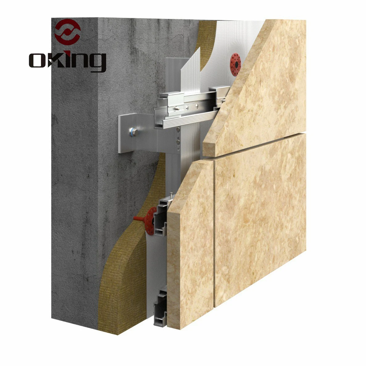 Aluminium Rainscreen Facade Cladding Systems for Office Buildings