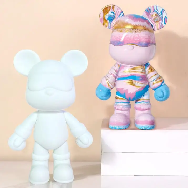 2023 Best Selling Diy Creative Fluid Bear New Arrival White Embryo ...