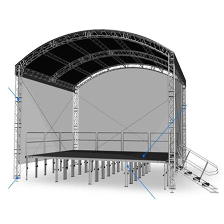 Event Stage System With Roof Truss For Concert - Buy Dj Spigot Truss ...