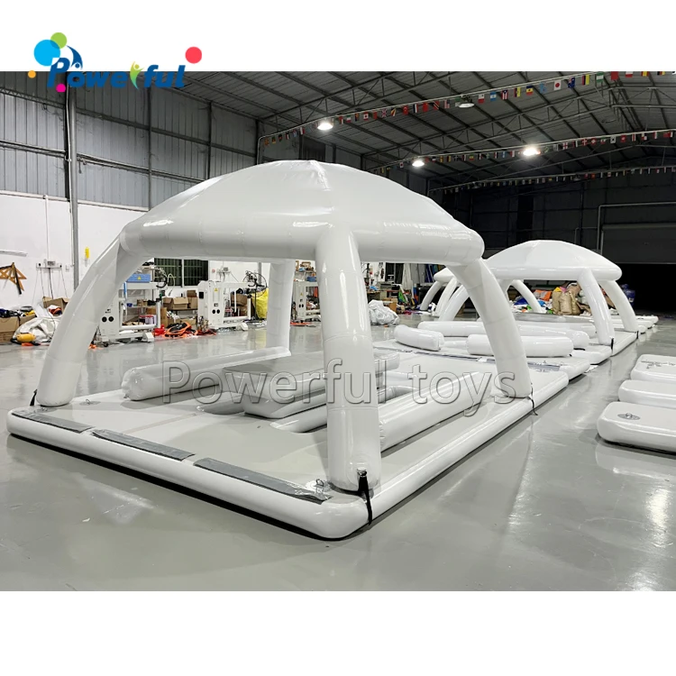 Water Floating Platform Inflatable Floating Sun Deck Party Inflatable ...