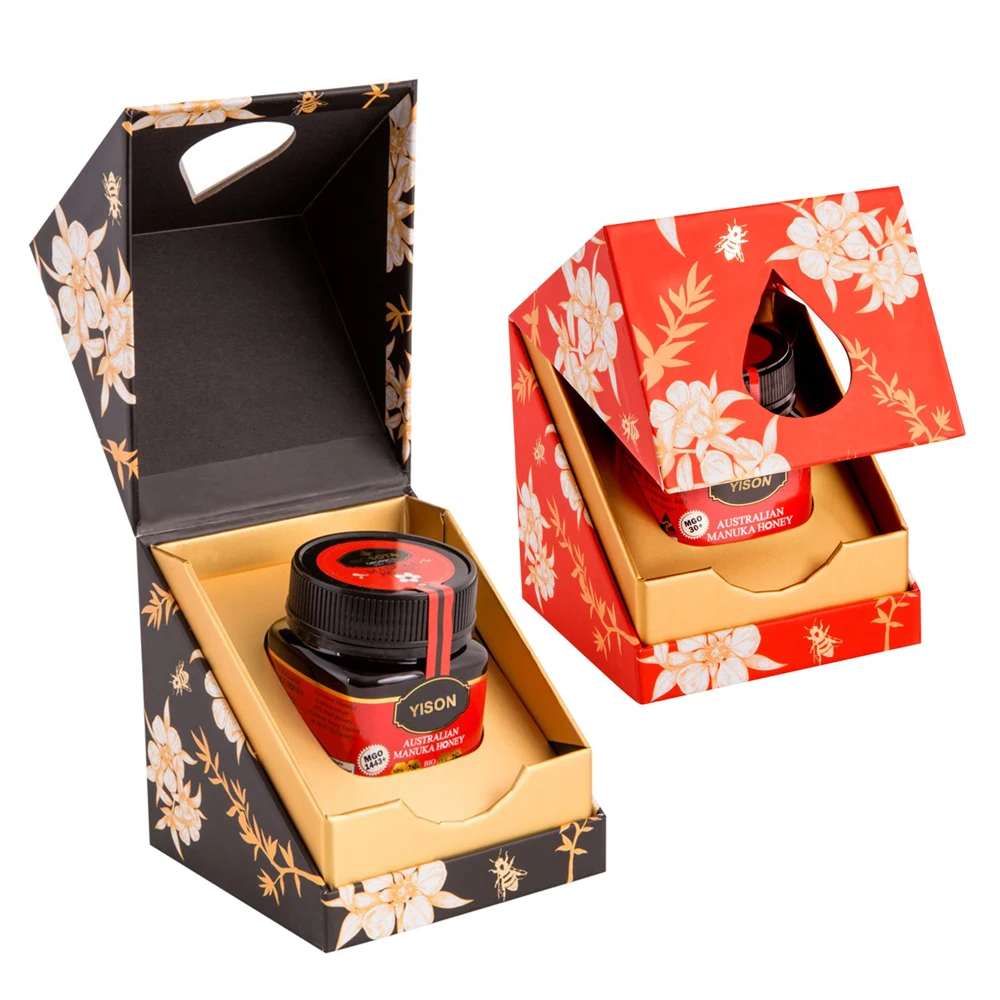 Luxury Custom Paper Packing Envases Miel Honey Jar Gift Box