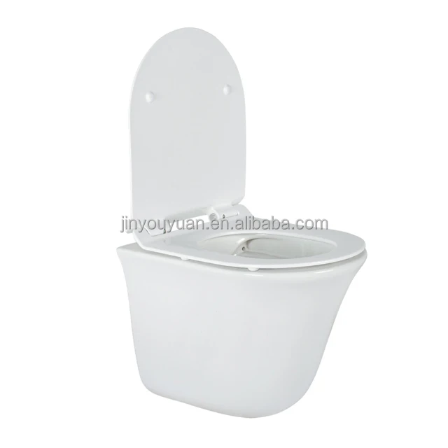 European Style Wall Mounted Concealed Tank One Piece Toilets Elongated ...