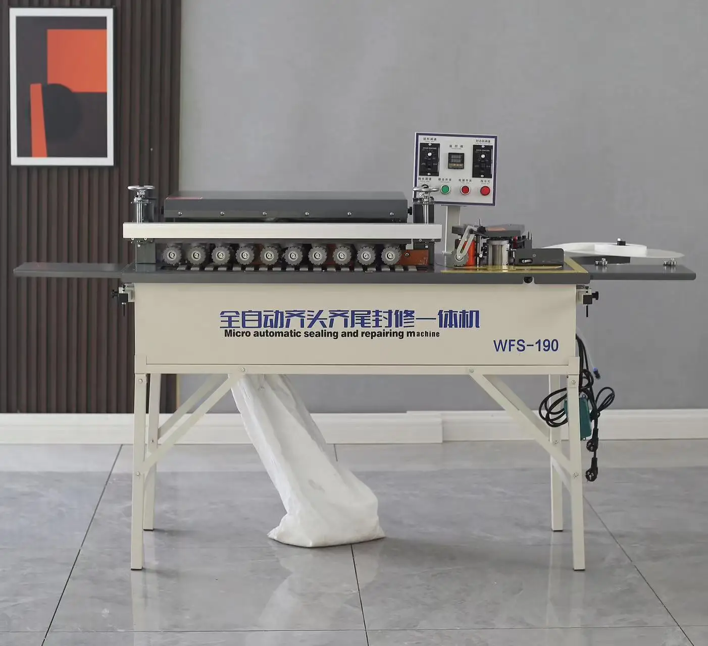 Portable Mini Automatic Curve and Linear Edge Banding Machine