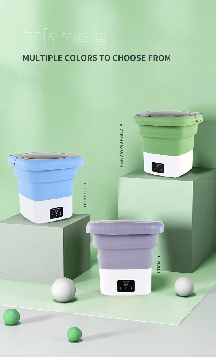 Factory Supply 9l Automatic Top Load Portable Foldable Mini Portable ...