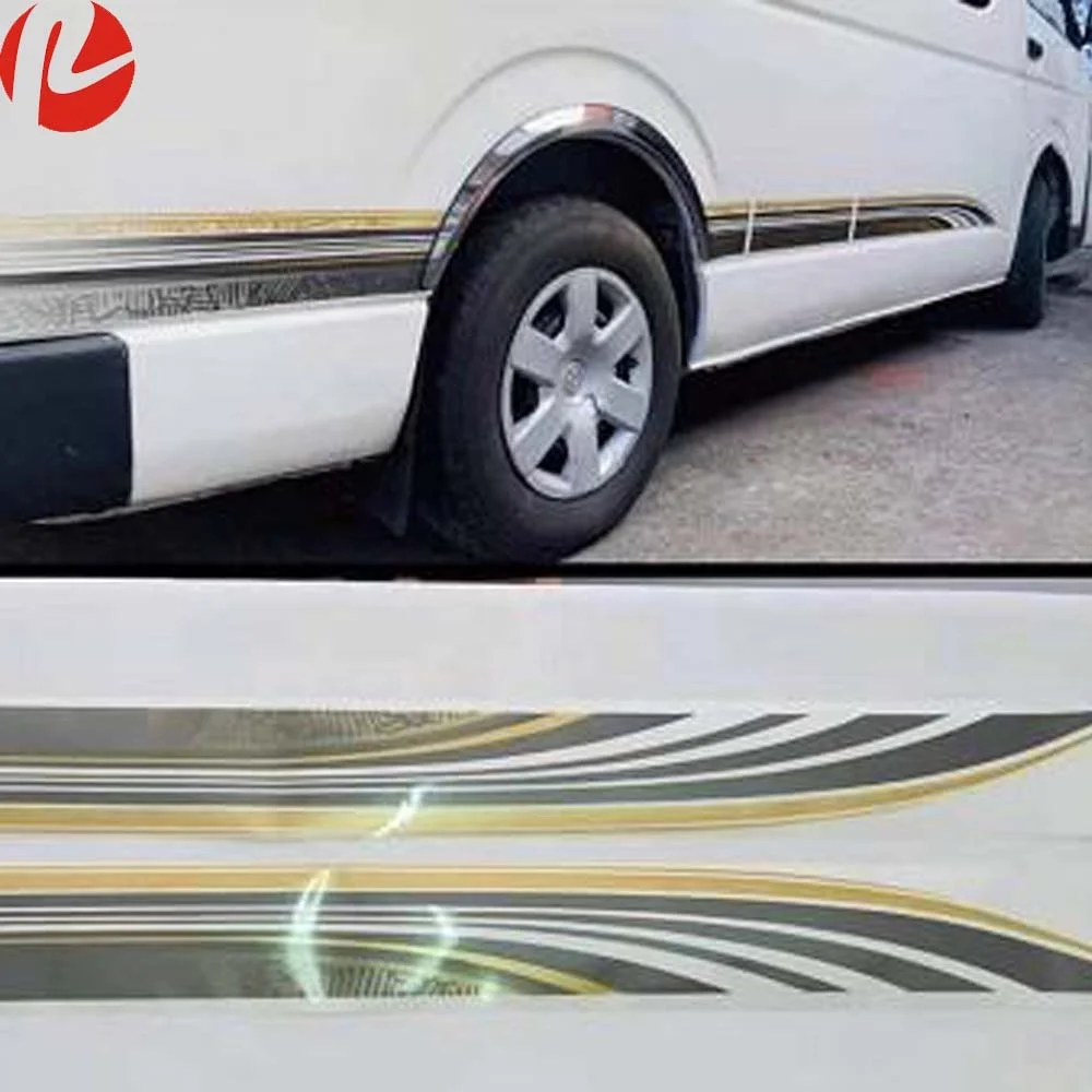 Car Stickers Body Strip Sticker Color Bar For Hiace Van Mini Bus 2005 ...