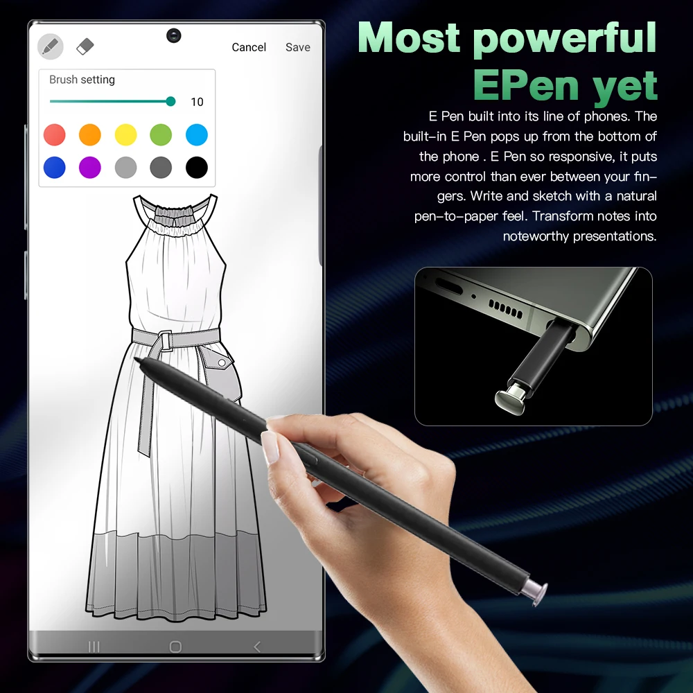 Large Screen Original S23 Ultra Global 5g Unlocked Cell Phone 6.8 Inch ...