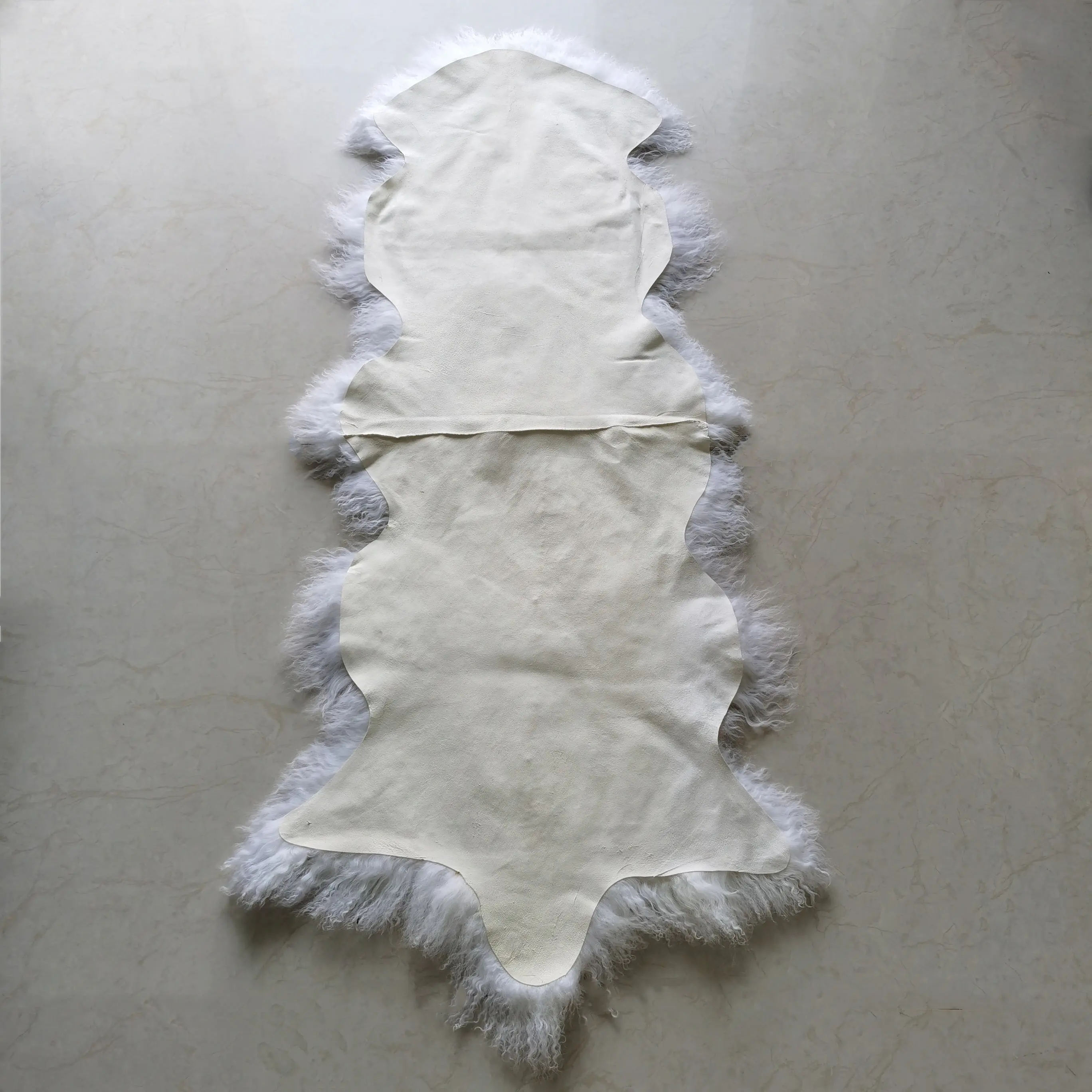 Genuine Mongolian Tibetan Sheep Wool Rug - Soft & Durable