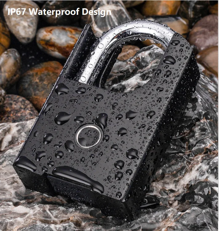 2023 New Big Size Biometric Ip67 Waterproof Smart Lock Fingerprint Tuya ...