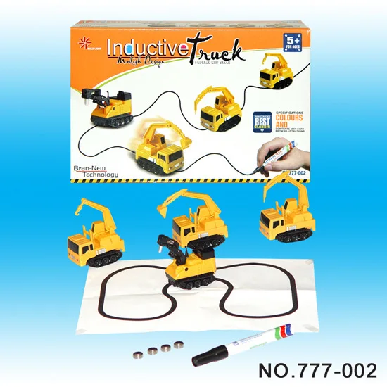 Spain Local Fast Shipping Magic Pen Inductive Vehicle Truck Children Train Railway School Bus Toy Car Kids Draw Lines Induction Alibaba