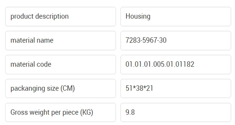 Yazaki 7283-5967-30 Housing - Buy 7283-5967-30,Housing,Connector ...