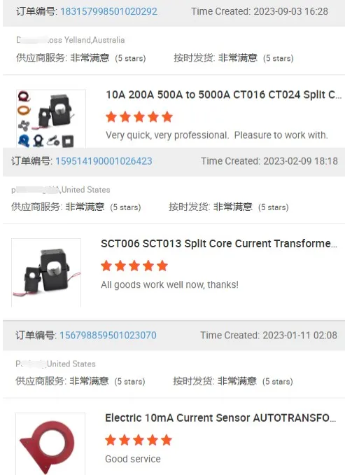 Fullstar 120A/40mA Custom Current Transformer Split Core CT AC Current ...