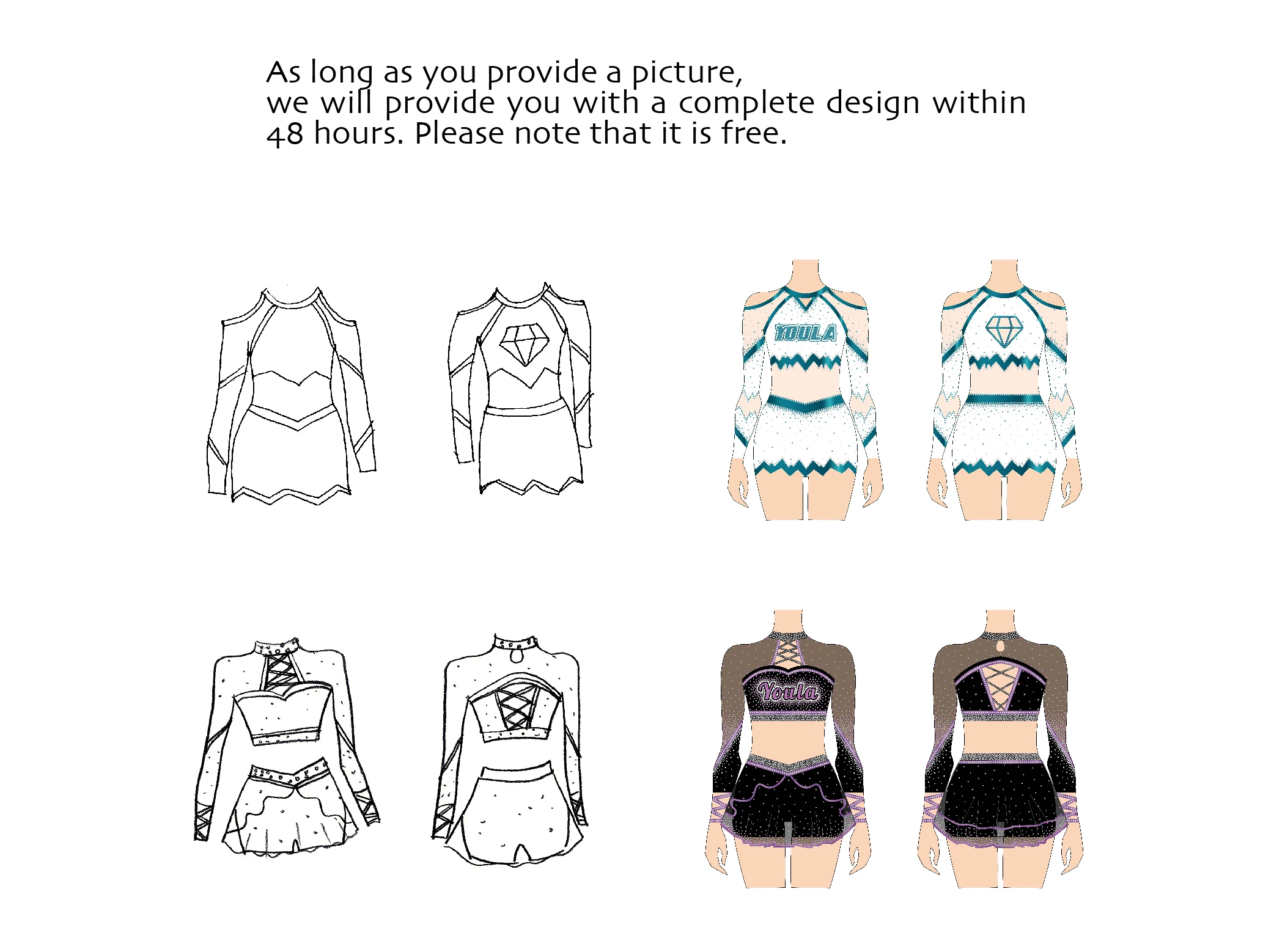 Wholesale Custom Design Cheerleading Uniforms Long Sleeve Kids Cheer ...