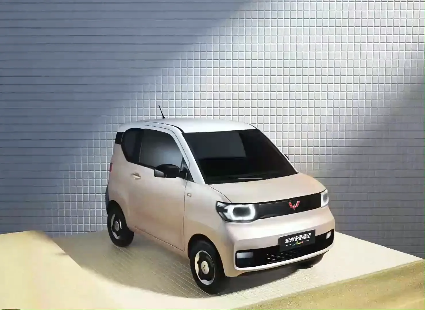 Coche Eléctrico De Aire Ev Coche 280 Km Hong Guang V Mini Coche Auto Gameboy Wuling Hongguang ...