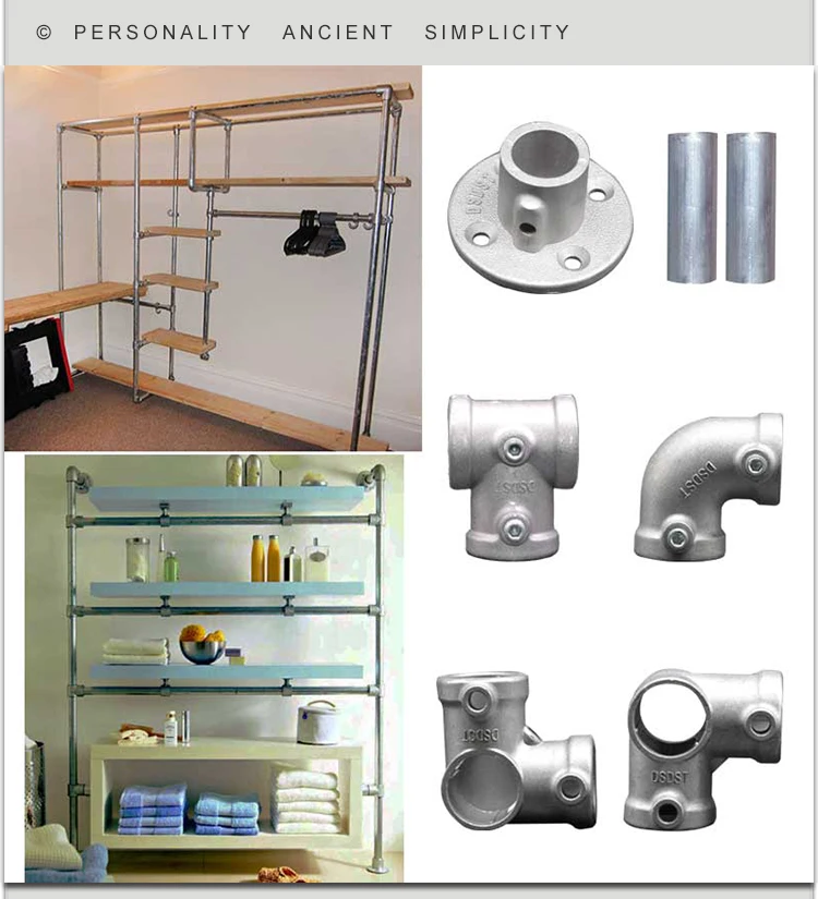 4 Way Structural Pipe Fittings Aluminum Alloy Casting Safety Guardrails ...