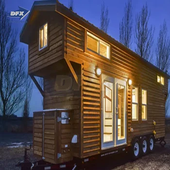 20ft Tiny House On Wheels Trailer Container Homes Prefab Kit Luxury ...