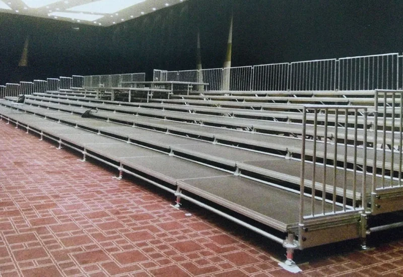 Outdoor Retractable Gym Stadium Stadium Chair Plastic Cushion Stage ...