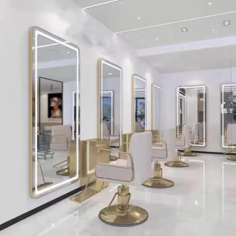 Luxury Modern Led Light Mirror Cabinet Hair Beauty Salon Furniture ... Luxury Modern Led Light Mirror Cabinet Hair Beauty Salon Furniture ...