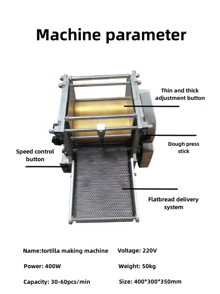 Tortillas Bread Making Machine / Mexican Tortilla Taco Roti Maker ...