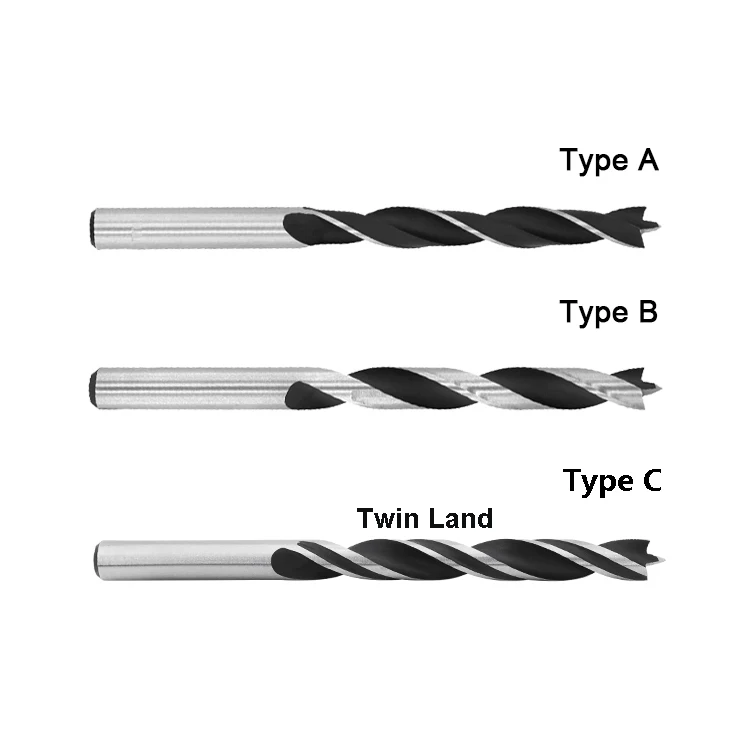 Lip And Spur Woodworking Brocas Para Madera Wood Brad Point Drill Bits ...