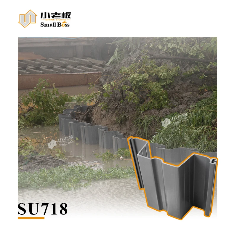 Plastic Sheet Pile PVC sheet piling SU718 10MM thickness Vinyl seawall ...
