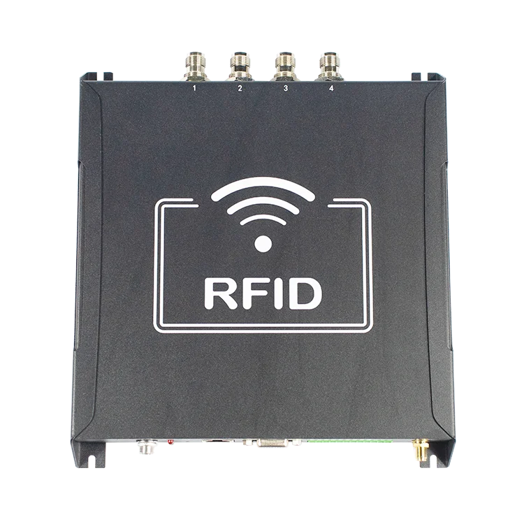 High Performance Long Range Rfid Writer For Warehouse Management Uhf 4-port Fixed Rfid Reader ...